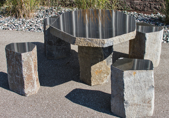 Custom Basalt Features - Contemporary - Garden - Detroit - by Blue ...