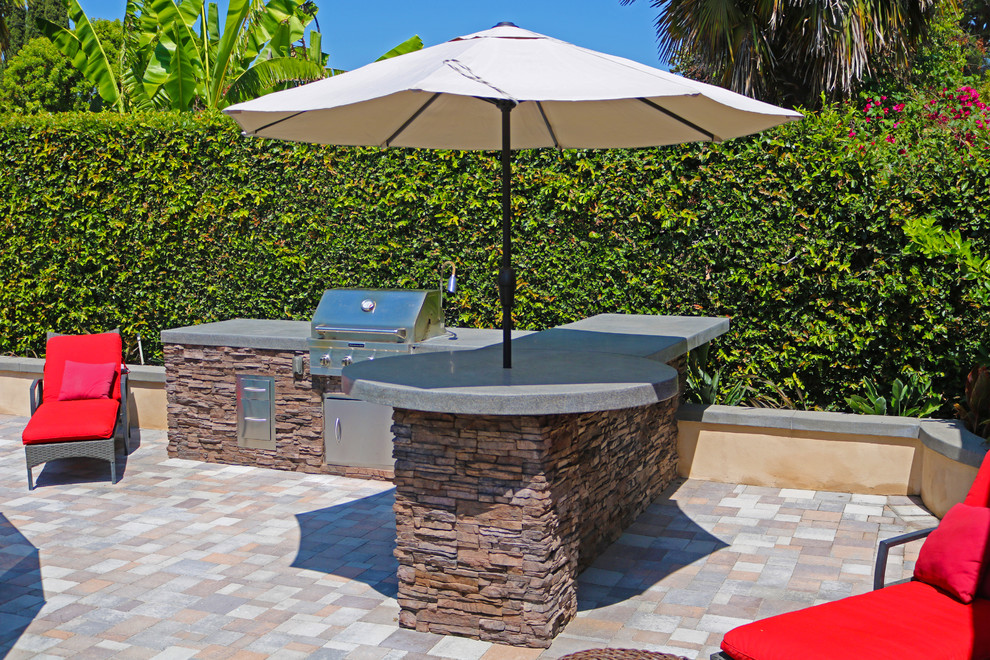 Custom BBQ Island - Tropical - Landscape - Orange County - by Ecoworkz ...