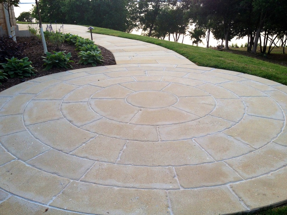 Custom Carved Stone Flooring - Traditional - Landscape - Dallas - by ...