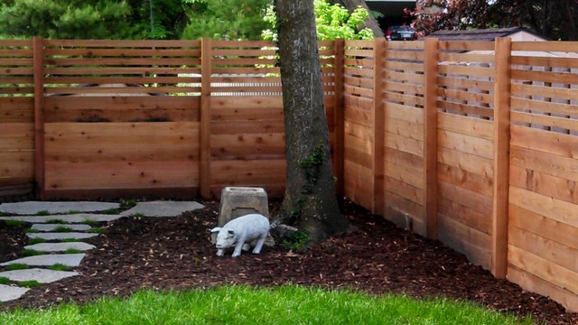 Custom Cedar Privacy Fence Traditional Landscape Grand Rapids by Straight Line Fence Houzz NZ