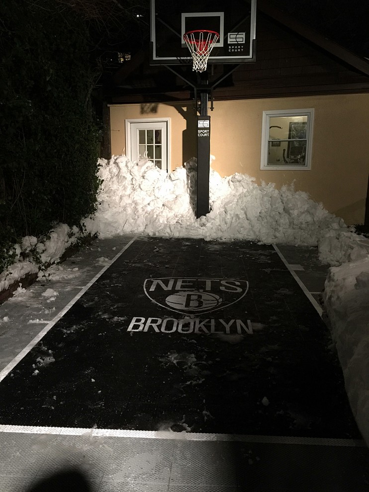 Custom Driveway Basketball Court - Modern - Garden - New York - by ...