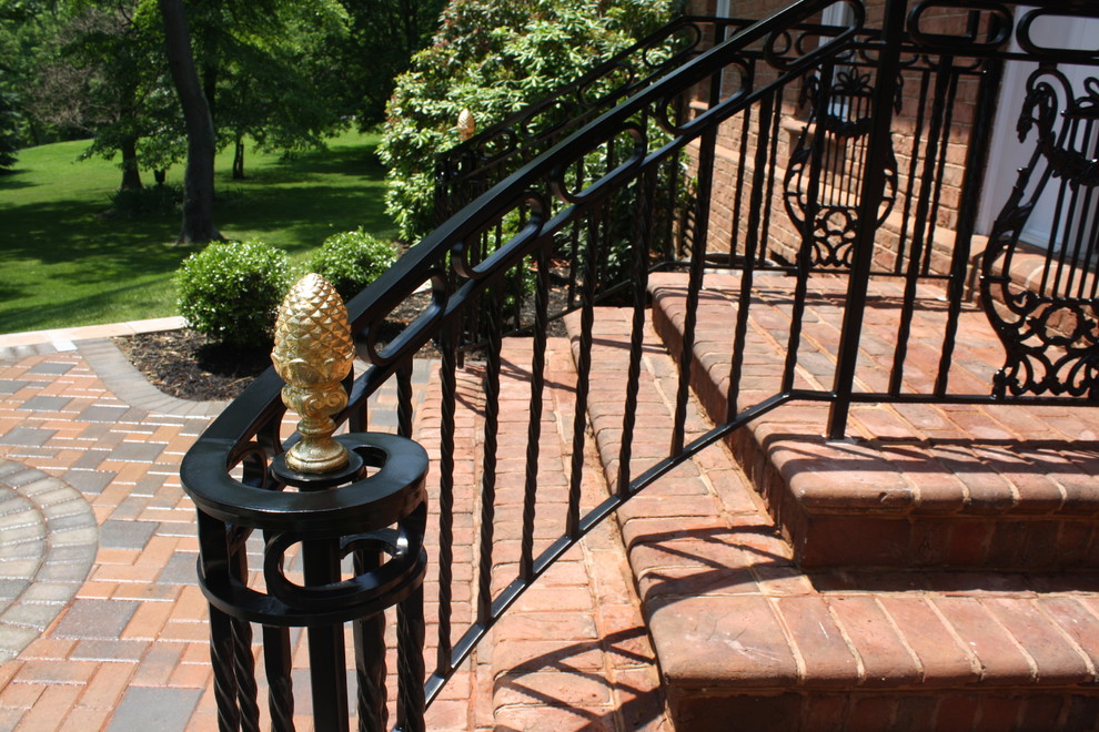 Custom Iron Exterior Railing - Traditional - Landscape - DC Metro - by ...