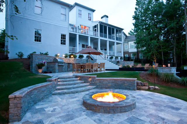 Custom Landscape Design - Traditional - Garden - Atlanta | Houzz AU