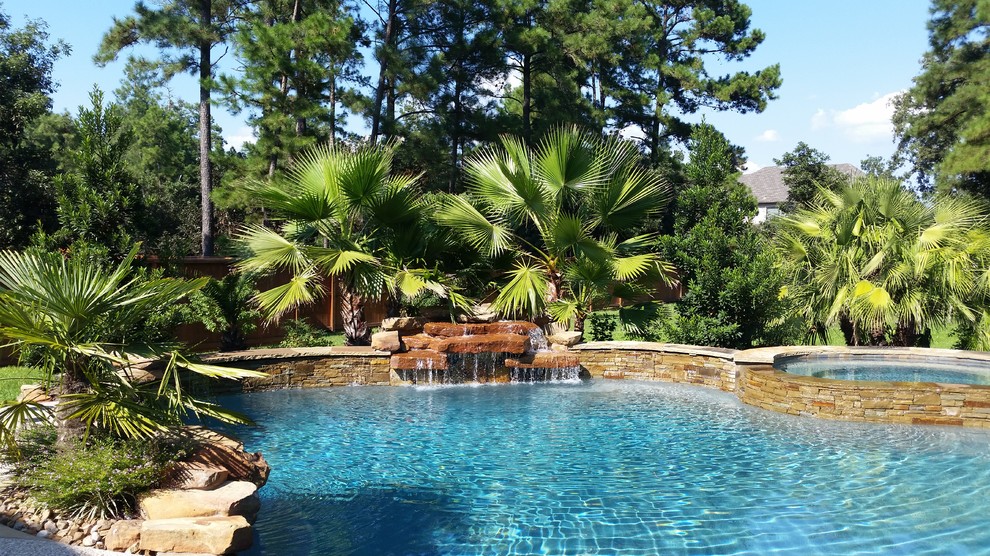 Custom outdoor - Tropical - Landscape - Houston - by DeBalderas Designs ...