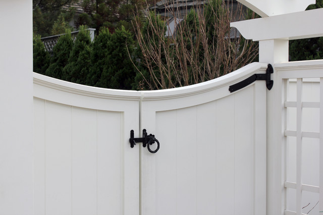 Custom PVC Gate with Arbor - Beach Style - Garden - New York - by ...