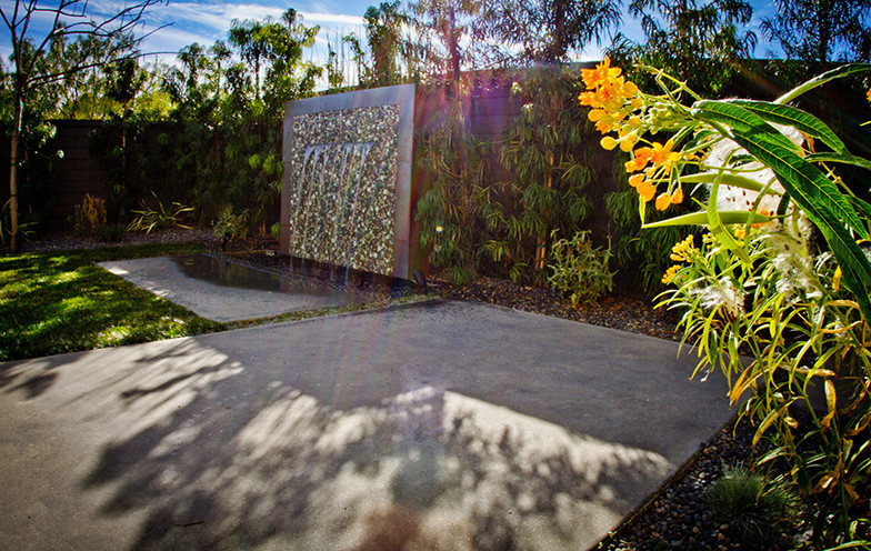 Custom Water Wall - Contemporary - Landscape - San Diego - by Eco ...