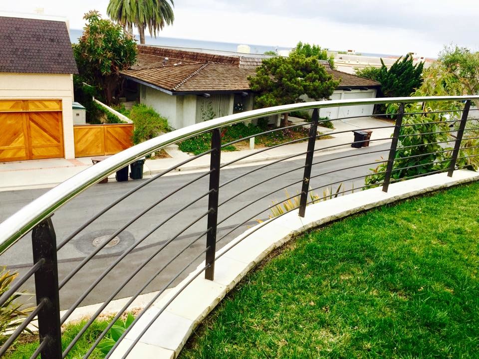 Cypress Shores Custom Home Railings - Modern - Landscape - Orange ...