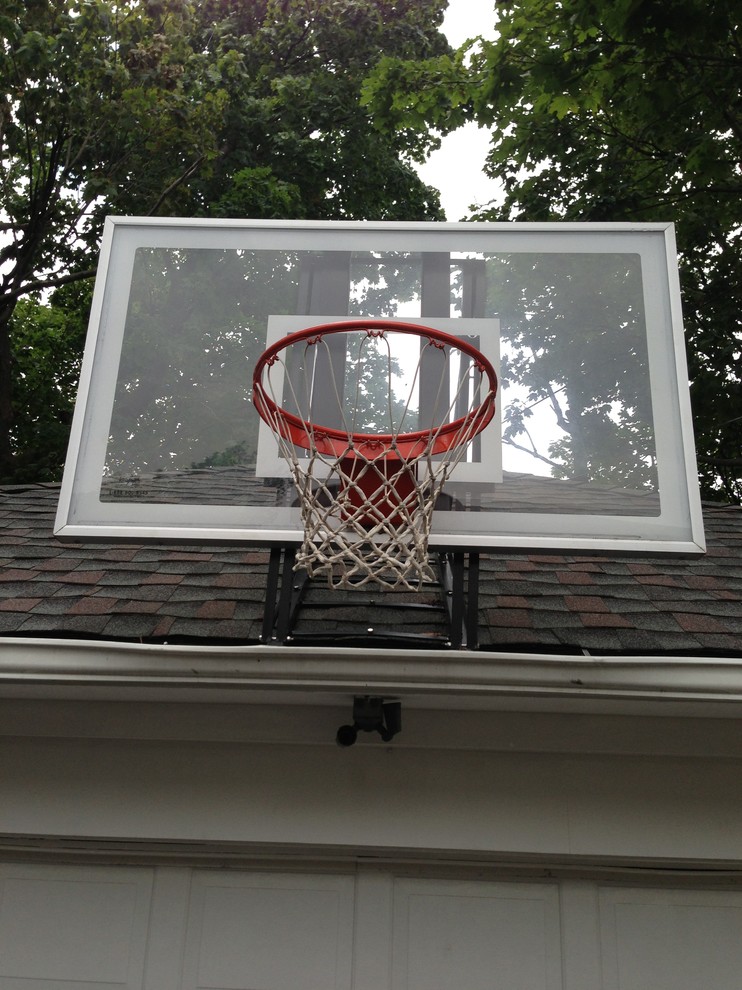 David A's Roof King Platinum Basketball System on a 17x36 in Woodmere ...