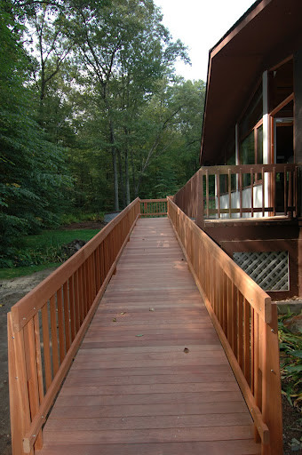Deck House Handicap Access Ramp - Traditional - Landscape - Boston - by ...