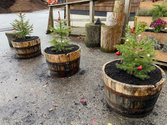 Whiskey Barrel Landscape Stone ATX Barrels LLC Our Authentic Whiskey