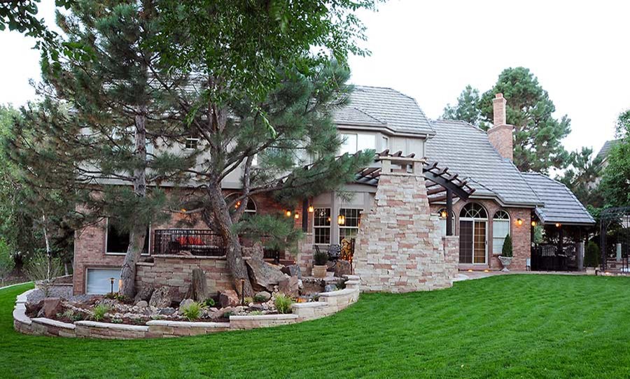 Denver Colorado Front Yard and Back Patio Redesign - Transitional ...