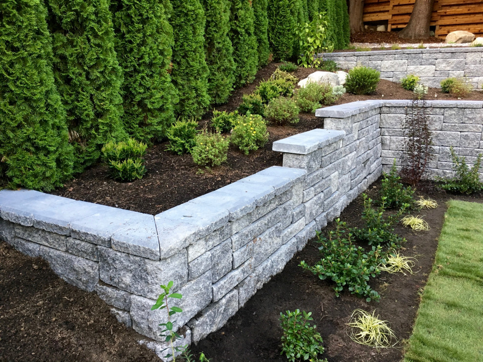 Detail - Stepped retaining walls - Modern - Landscape - Vancouver - by ...