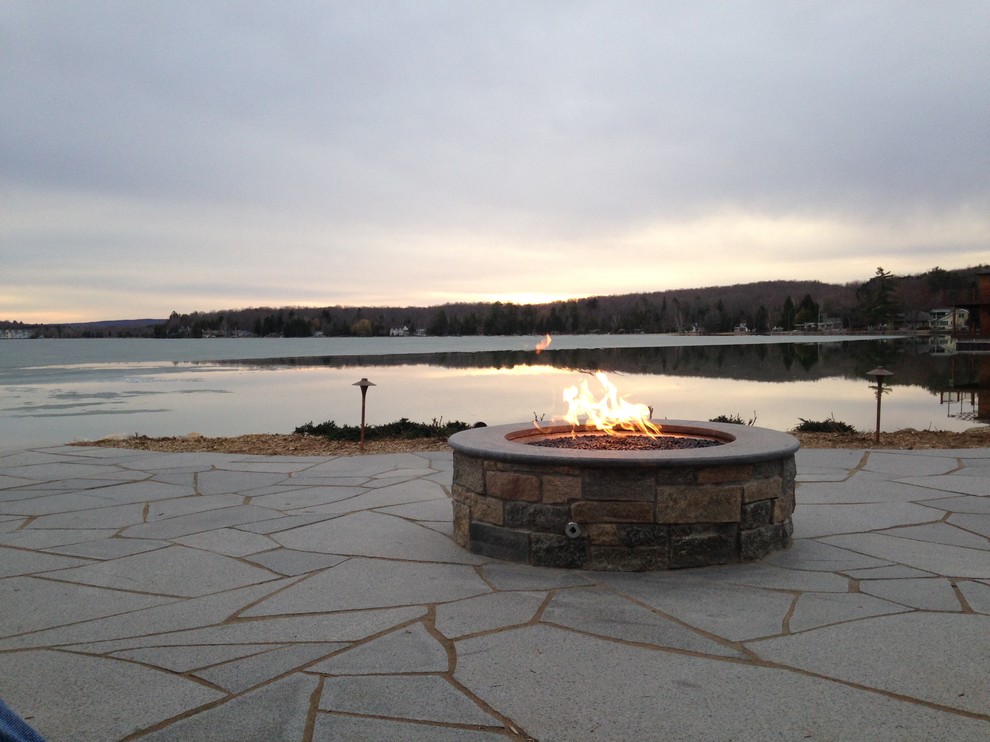 Double Staircase Lake Access - Contemporary - Landscape - Other - by ...