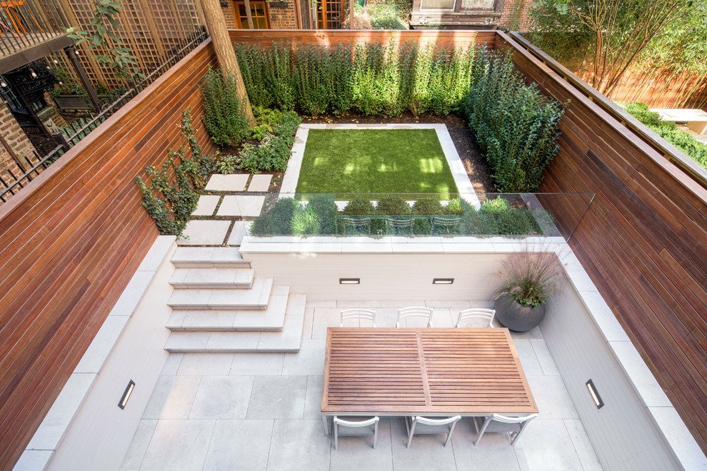 Downtown Modern Townhouse- Backyard - Contemporary - Landscape - New ...