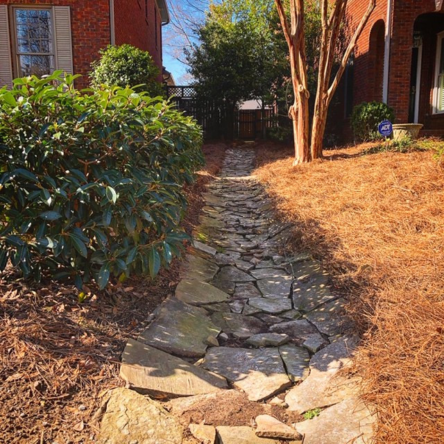 Drainage Solution/Parking Area/ Sod/Straw - Traditional - Landscape ...