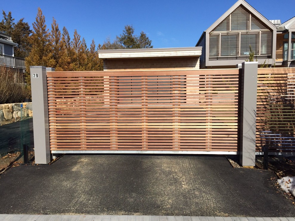 Driveway Gates - Contemporary - Landscape - New York - by East Hampton ...