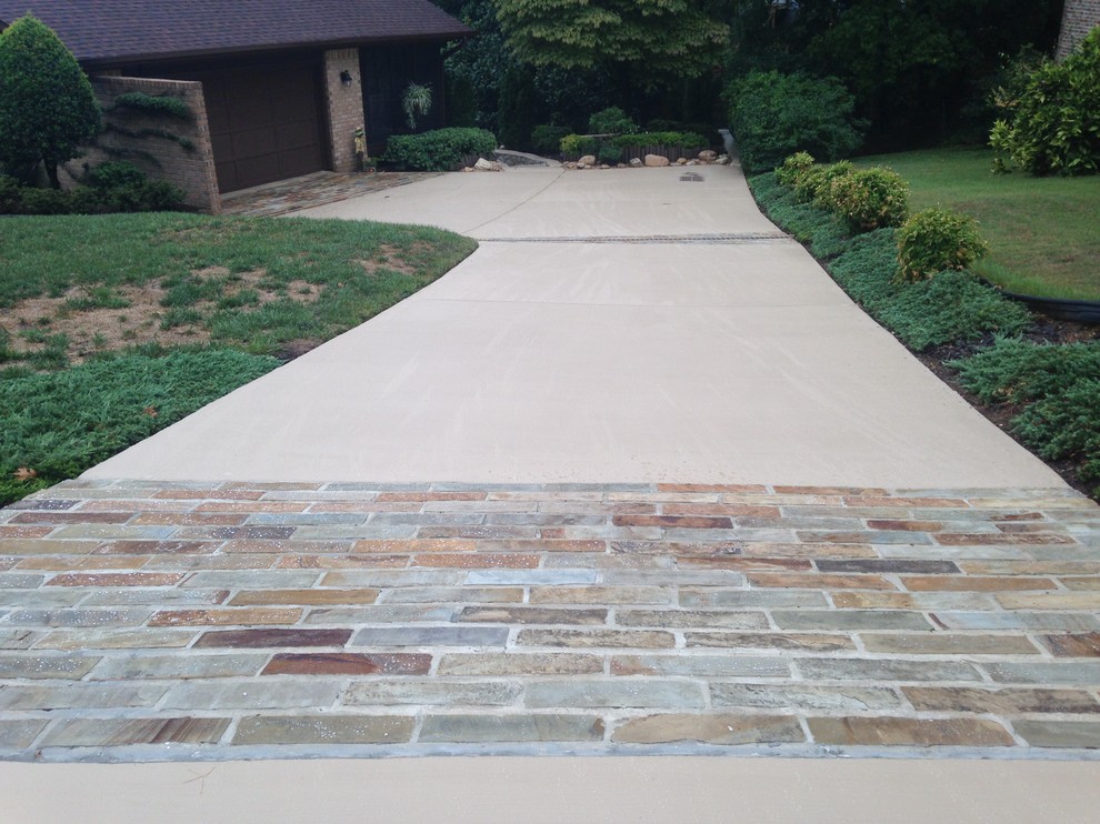 Driveways with Flagstone inlay - Landscape - Other - by Concrete Repair ...