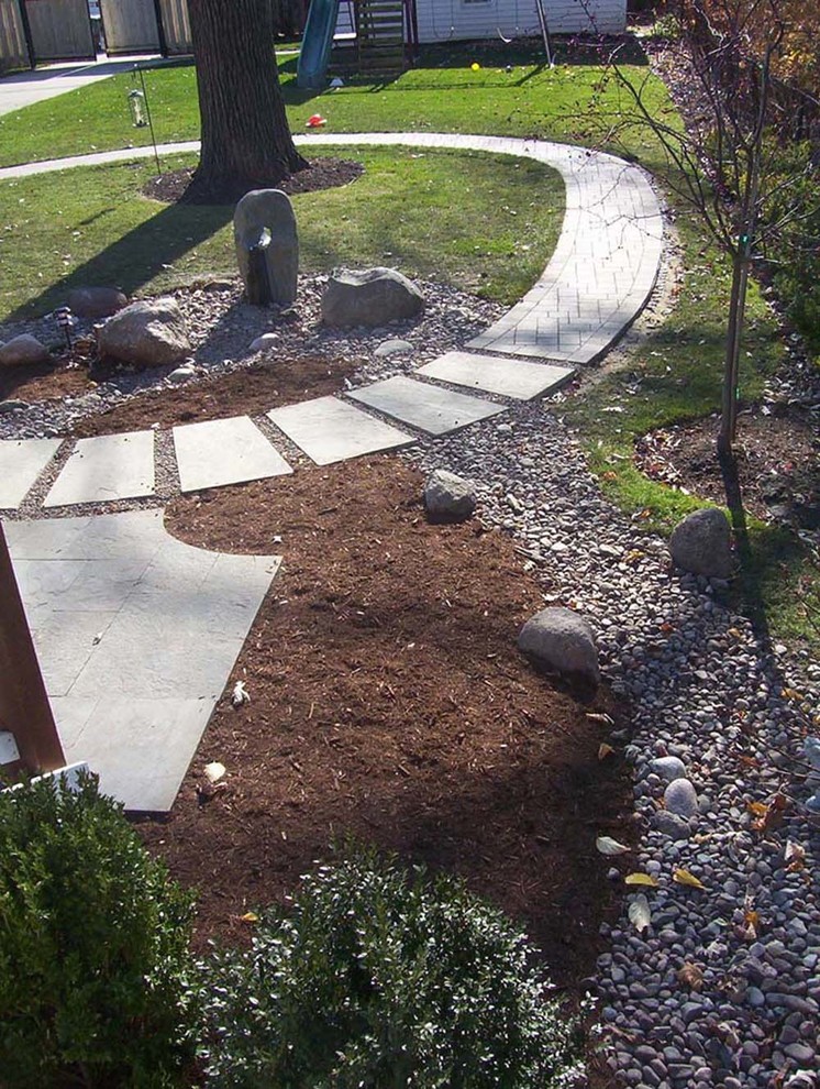 Dry Streambeds Manage Rainwater Beautifully - Contemporary - Landscape ...
