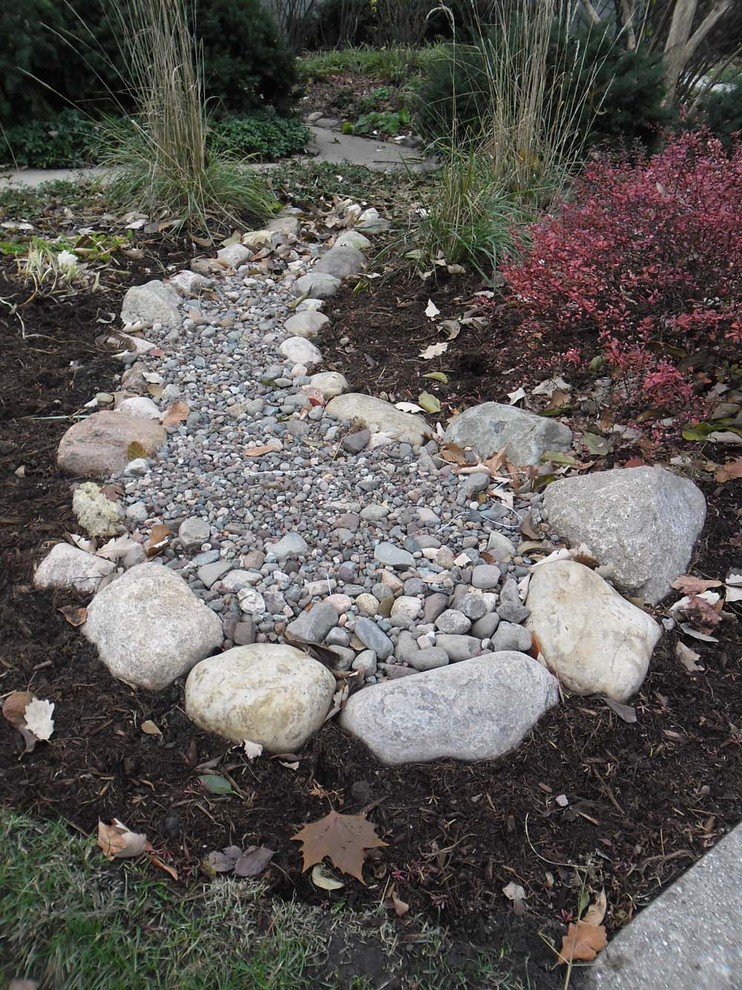 Dry Streambeds Manage Rainwater Beautifully - Contemporary - Landscape ...