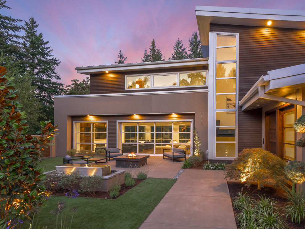 Dunthorpe, Lake Oswego, Oregon - Contemporary - Landscape - Portland ...