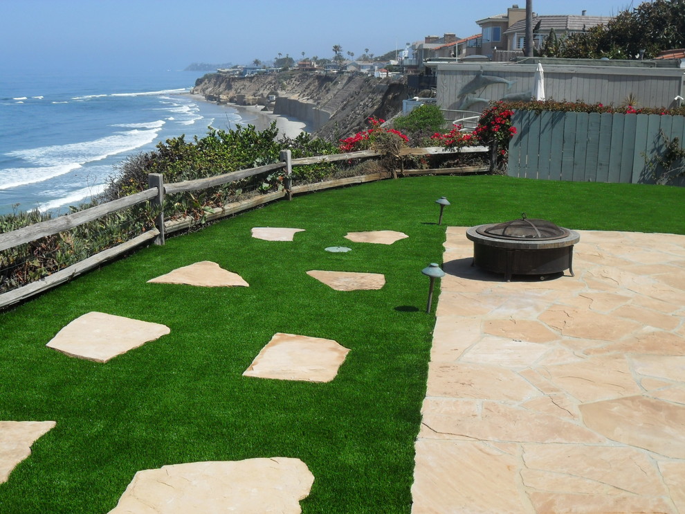 EasyTurf with Paver Stones - Mediterranean - Landscape - San Diego - by ...