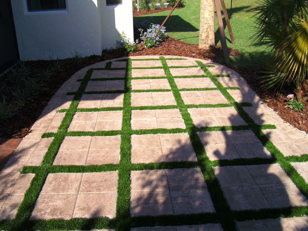 EasyTurf with Paver Stones - Modern - Landscape - San Diego - by ...