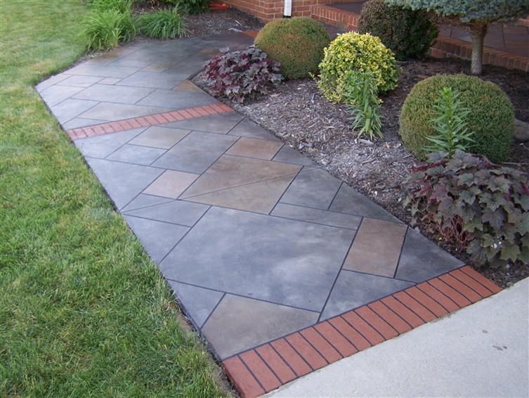 Elite Crete Systems custom troweled overlays - Traditional - Landscape ...