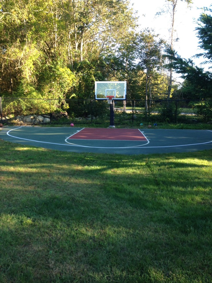 Emmett H's Pro Dunk Diamond Basketball System on a 52x27 in Little ...