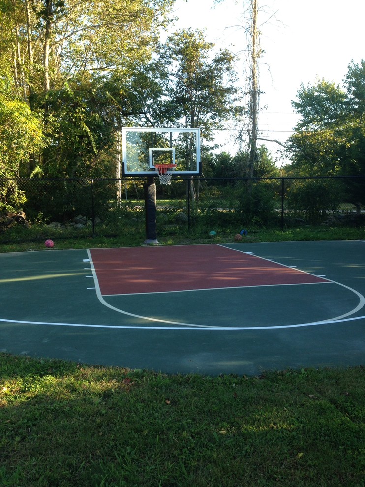 Emmett H's Pro Dunk Diamond Basketball System on a 52x27 in Little ...