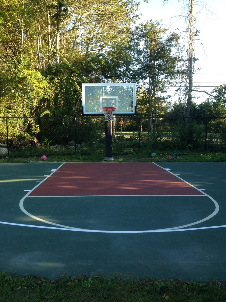 Emmett H's Pro Dunk Diamond Basketball System on a 52x27 in Little ...