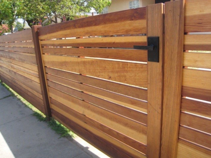 Encinitas Mid-Century Beach House Driveway Gate - Midcentury ...