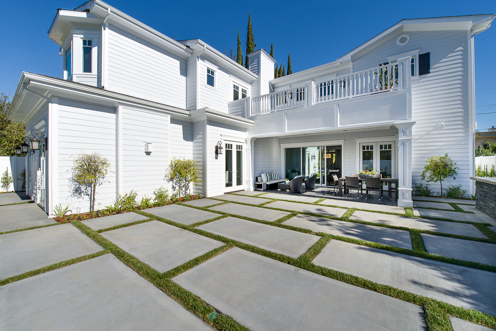 Encino Beach Style New Construction Home - Beach Style - Landscape ...