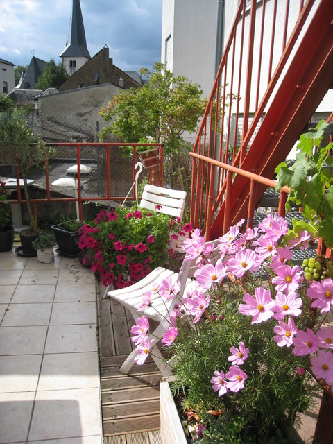 enclosed terrace on first floor of house - Eclectic - Garden - Other ...