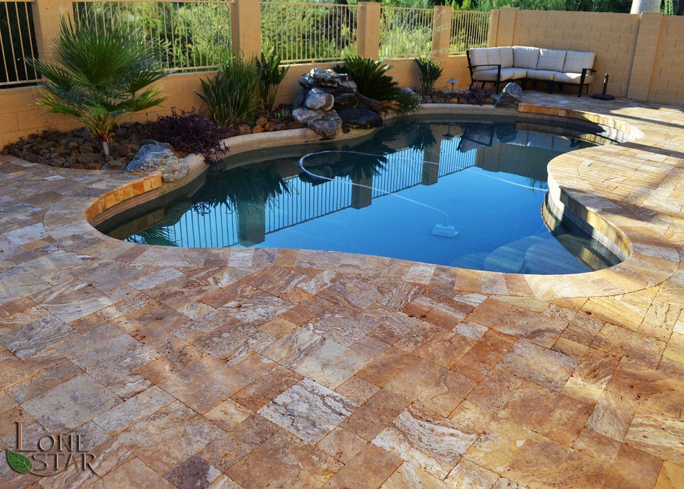 Entertainment Oasis Landscape Portfolio - Traditional - Pool - Phoenix ...