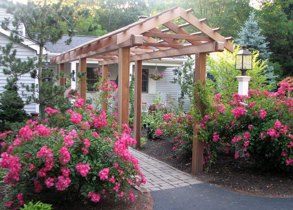 Entry arbor - Traditional - Landscape - Boston - by Garden Tech ...