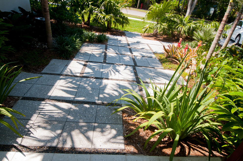 Entry Courtyard - Contemporary - Landscape - Miami - by Cadence | Houzz