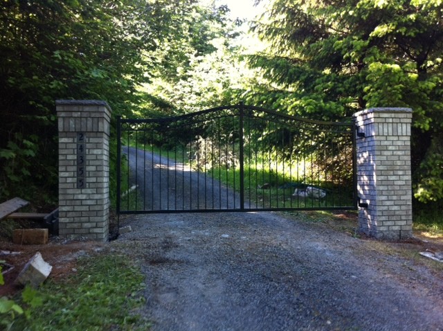 Entrygate brick pillars - Traditional - Landscape - Portland - by GO ...