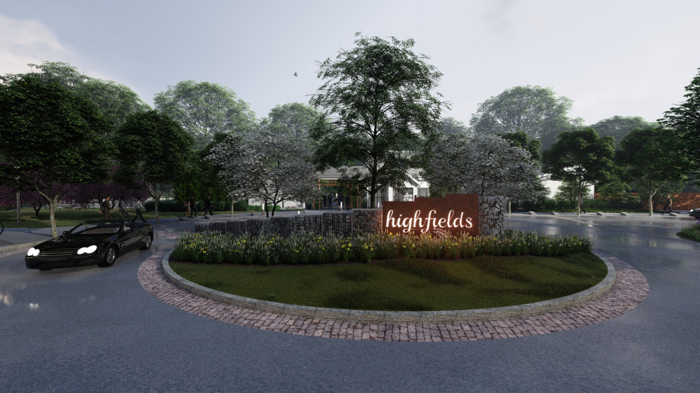 Event Center Corten Signage - Modern - Landscape - Cleveland - by User ...