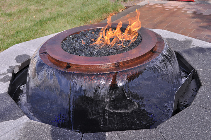 Evolution 360 Copper Fire Bowl - Traditional - Landscape - Cincinnati ...