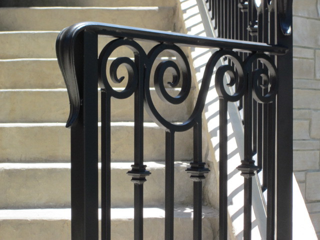 Exterior Scroll Railing - Traditional - Landscape - Houston - by ...
