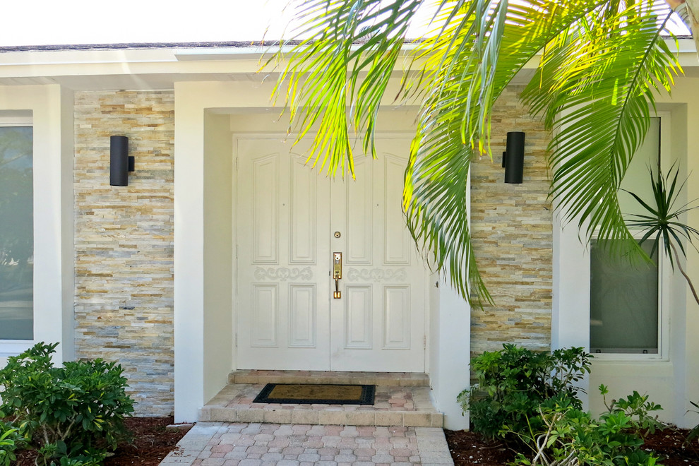 Exterior with Gobi Unitek Natural Stone Panels - Contemporary ...