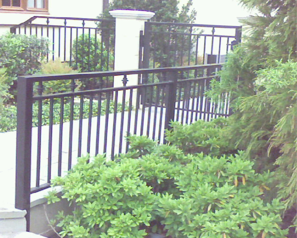 Exterior Wrought Iron Handrail / Railing - Mediterranean - Garden ...