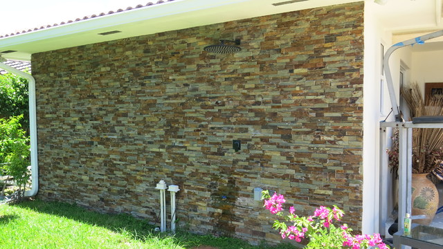 TERRABLEND Ledgestone | Natural Stone Panels - Contemporain - Façade ...