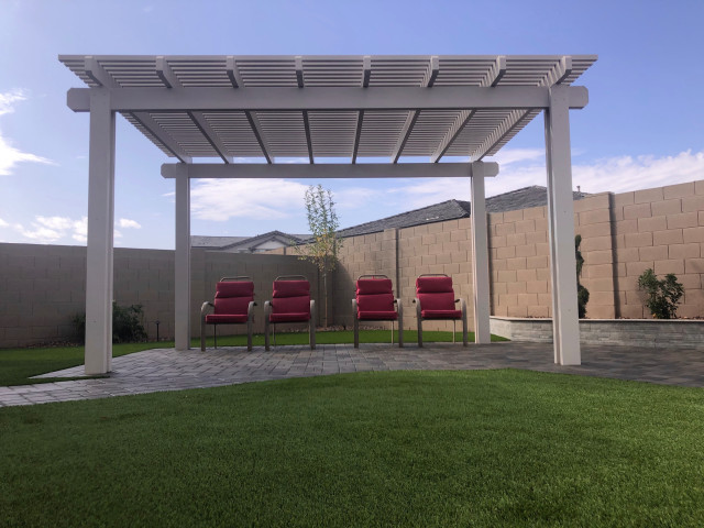 Falcon Landscapes Belgard Catalina Rio pavers & Mirage porcelain ...