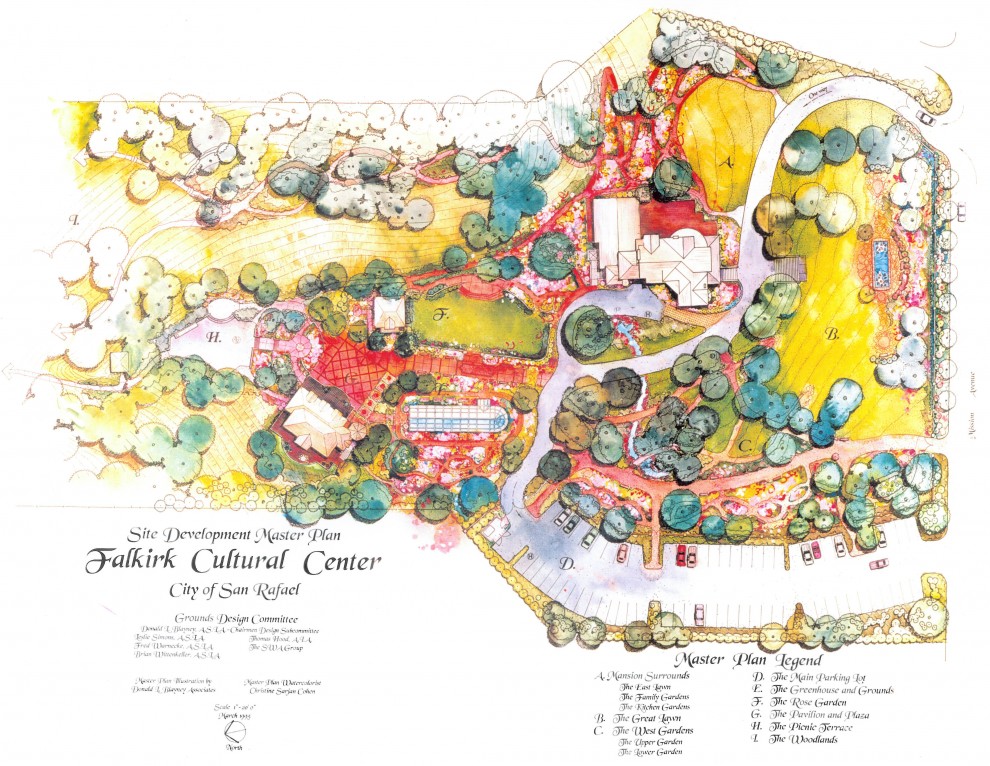 Falkirk Cultural Center - Landscape Master Plan - Traditional - Garden ...