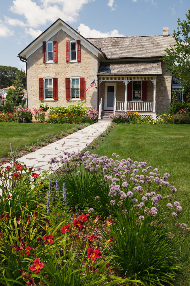 Farmhouse Landscape Renovation - Cedarburg - Farmhouse - Landscape ...
