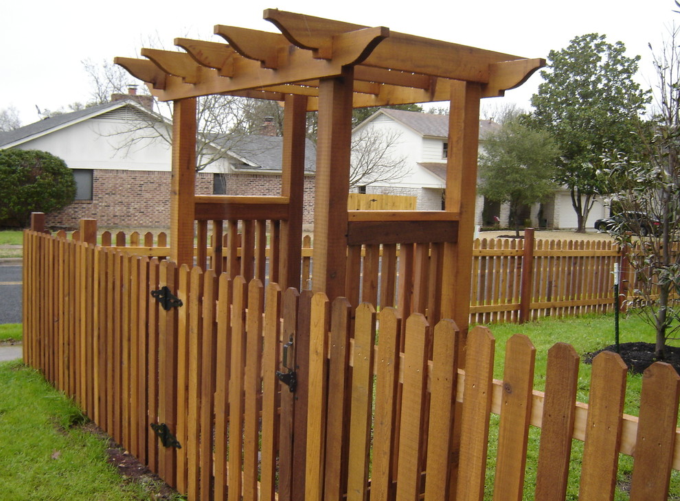 Fences with Arbors - Traditional - Landscape - Austin - by VIKING FENCE ...