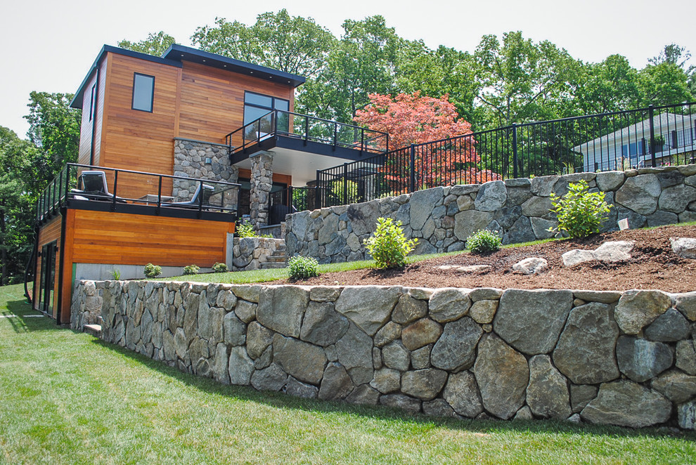 Fieldstone Walls - Landscape - Boston - by Natural Stone Wall Solutions ...