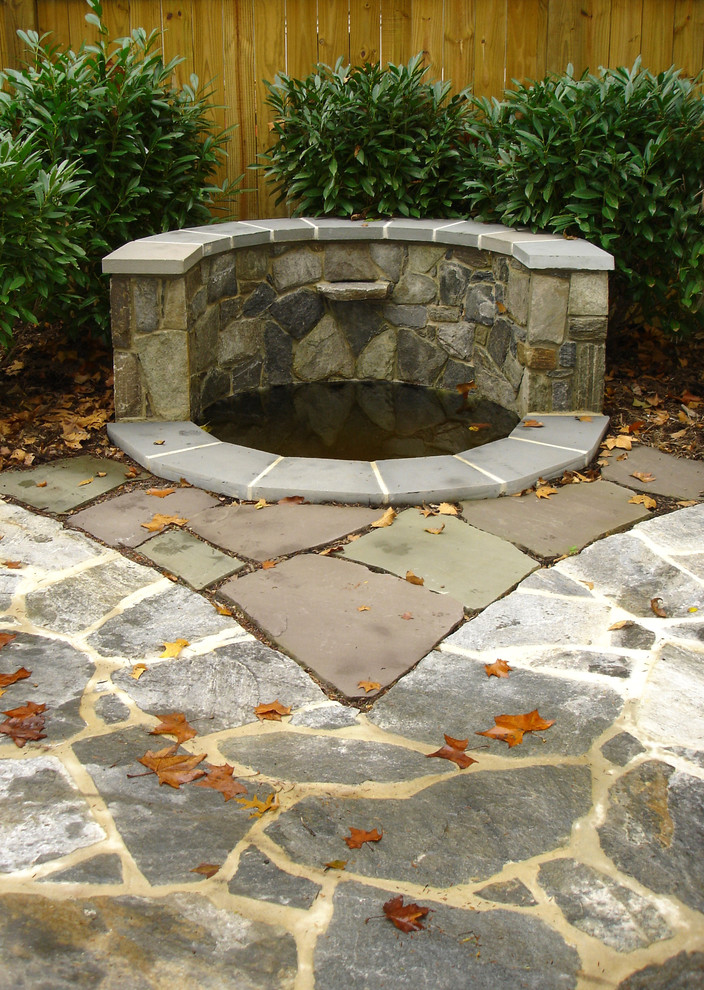 Fieldstone Waterfall and Pond - Modern - Landscape - DC Metro - by Land ...
