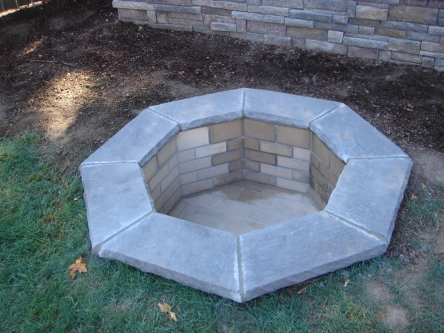 Fire Pit - Traditional - Landscape - Portland - by Brown Bros. Masonry ...